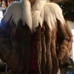 CUSTOM | Jackets & Coats | Custom Designed Red White Fox Jacket From ...